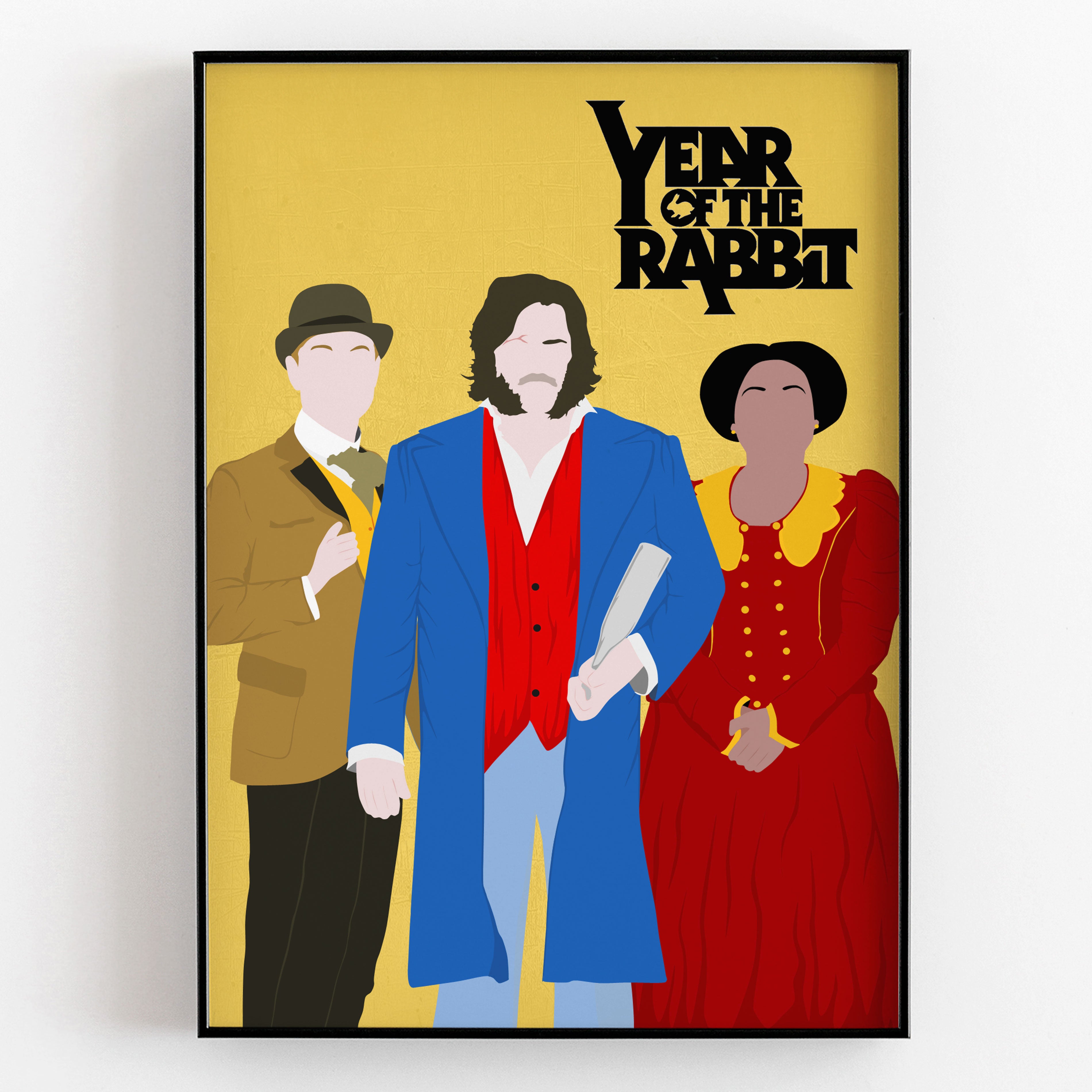 YEAR OF THE RABBIT Comedy Characters Minimalist Print – Laughing Box ...
